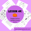Lesson 49: VCC/CV Words Pumpkin Pattern Syllable Division - Stepping 4words